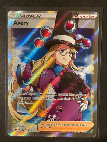 Pokemon Avery 187/198 Chilling Reign Full Art Ultra Rare NM | eBay