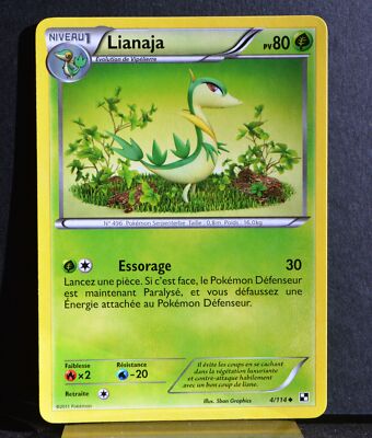 carte Pokémon 4/114 Lianaja Noir & Blanc NEUF FR | eBay