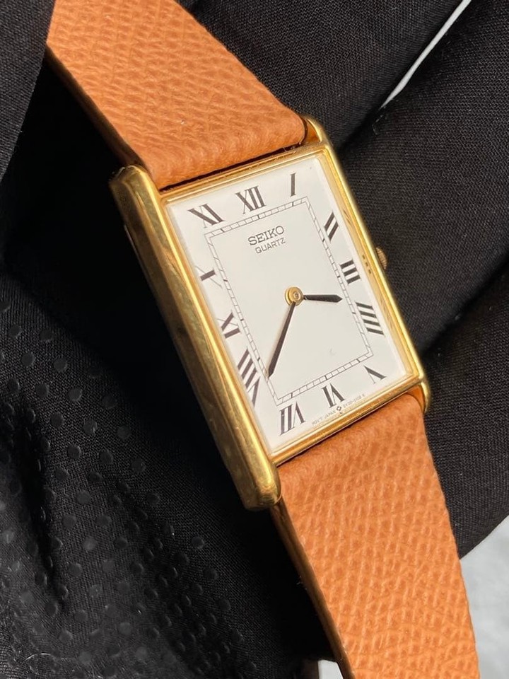 Seiko Tank Quartz Watch 24x33mm Rectangular Used No Customs Fees US | eBay