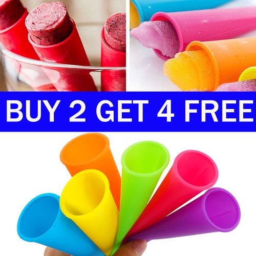 Ice Lolly Mould Silicone Push Up Frozen Stick Ice Cream Pop Yogurt ...