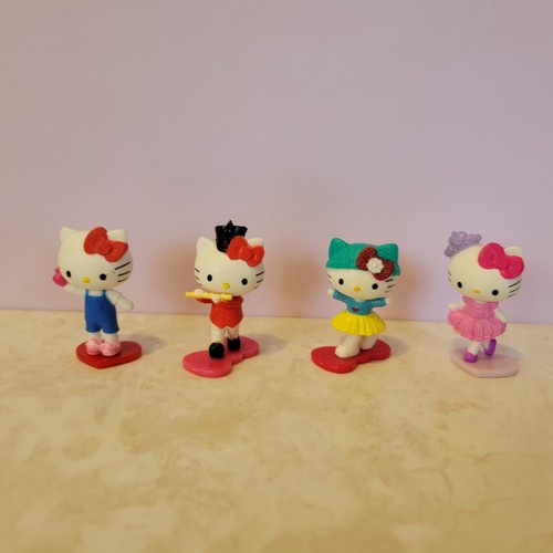 Hello Kitty Mini Figurines Flute Apple Ballet Snow Board Cake Toppers ...