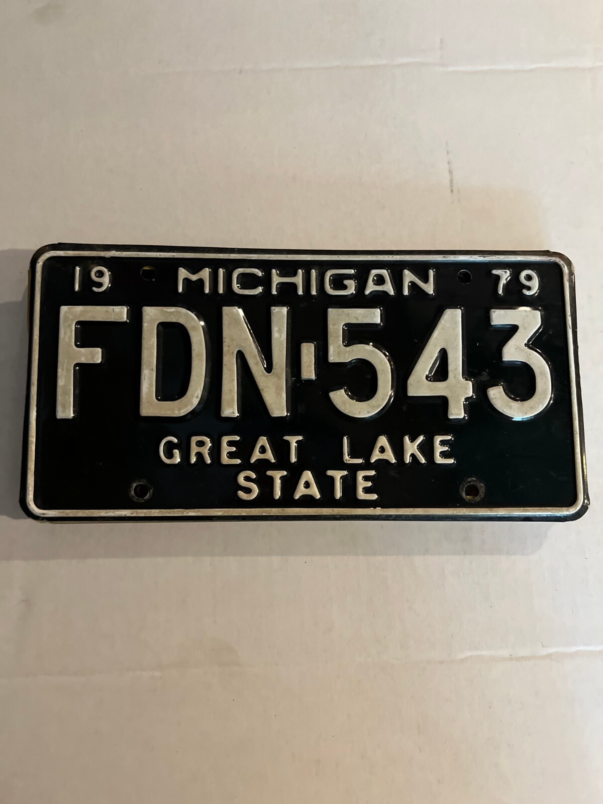 LICENSE PLATES MICHIGAN GREAT LAKE STATE DBB 1979 FDN 543 | eBay