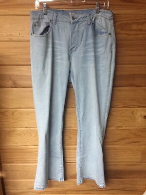 Reba Light Wash Denim Flare Stretch Jeans Size 12 | eBay