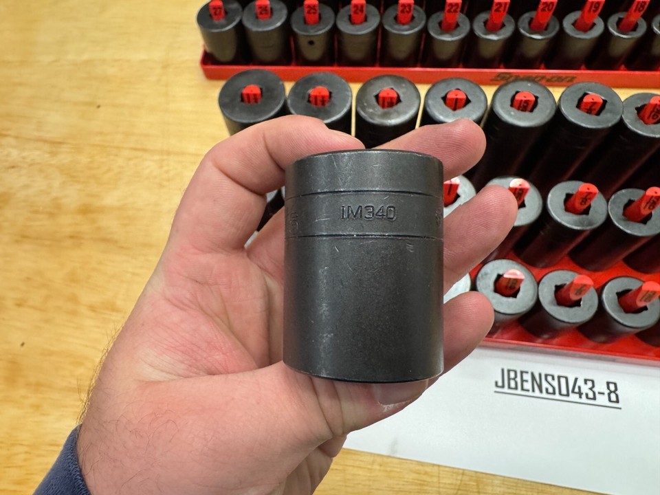 Snap-on Tools RED 96pc 1/2" Drive 6pt Impact Metric & SAE Master Socket ...