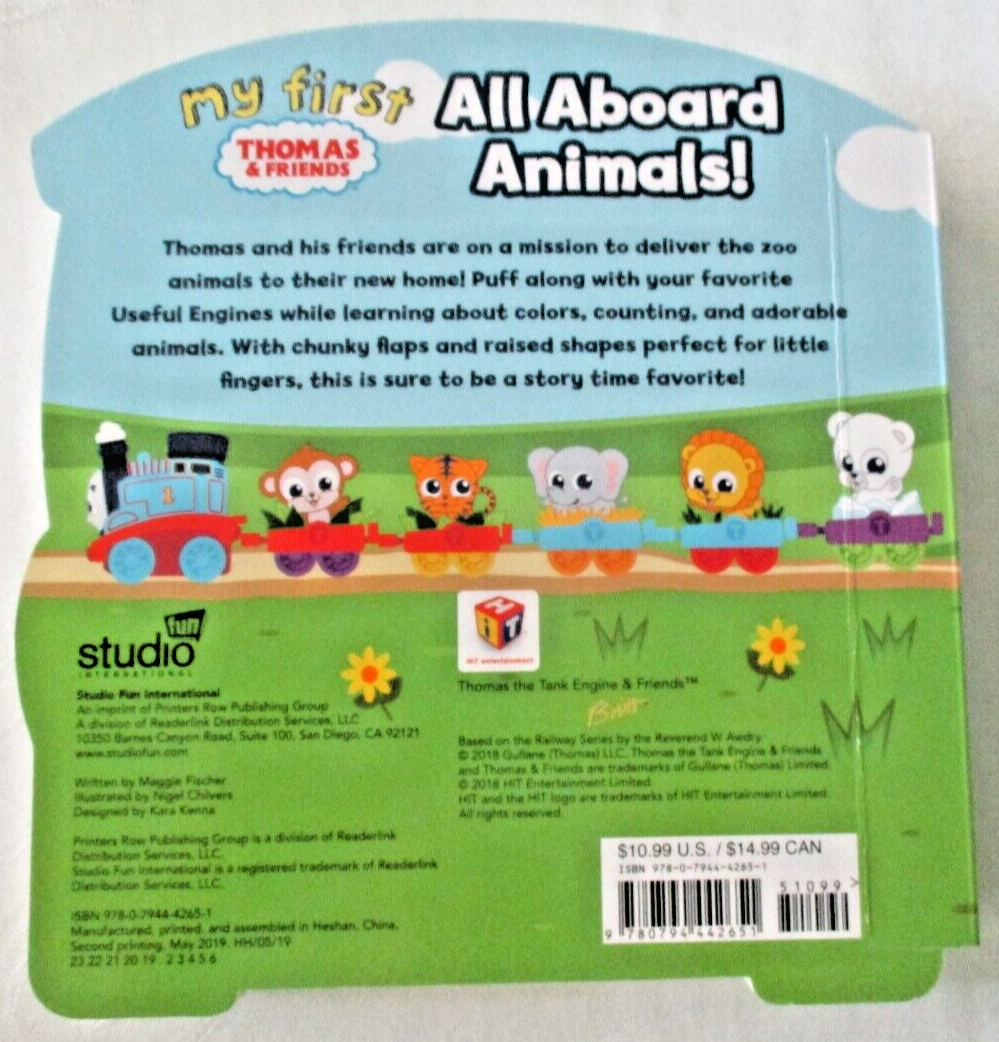 My First Thomas: All Aboard Animals! by Maggie Fischer (2019, Children ...