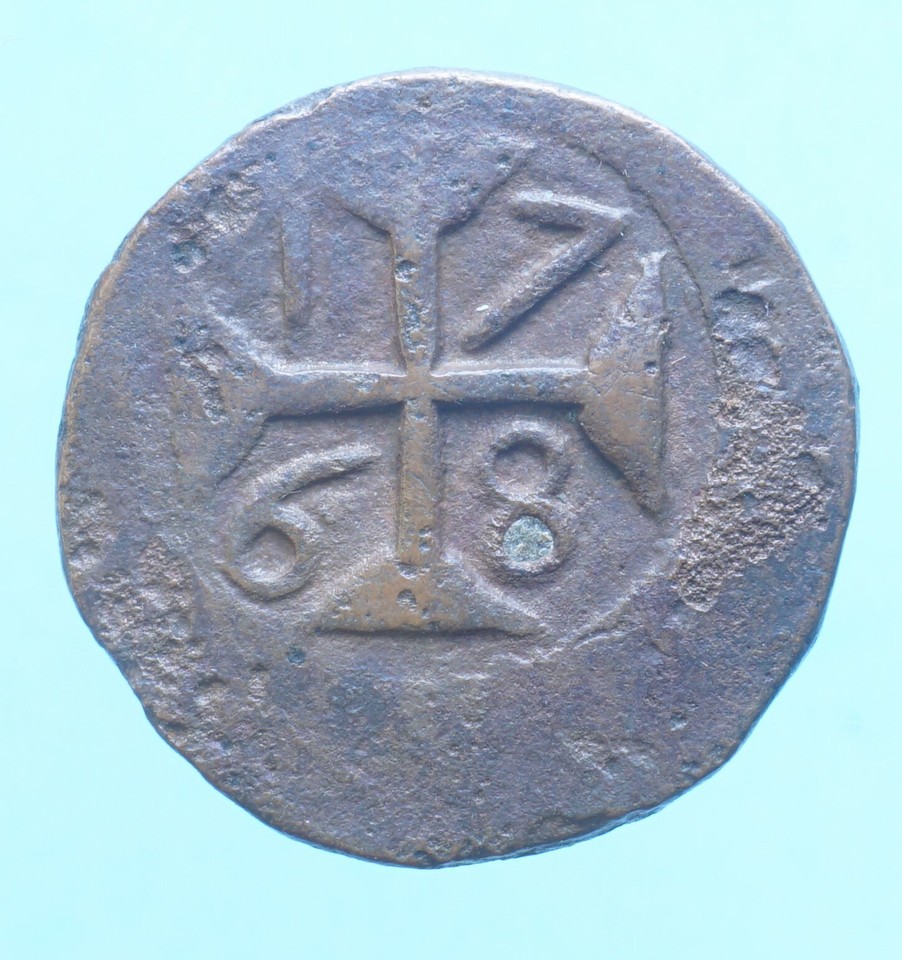 INDIA PORTOGHESE DIU ATIA 1768 MONETE DA COLLEZIONE RAME COPPER COIN ...
