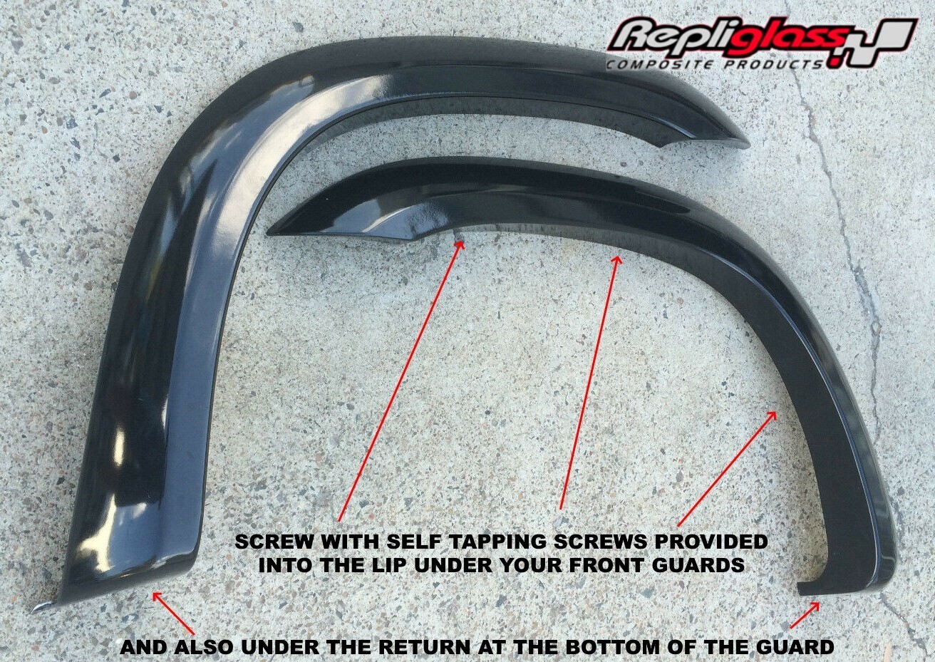 FENDER FLARES for NISSAN PATROL GU FRONTS 4X4 TO SUIT MODEL UP TO 06 ...
