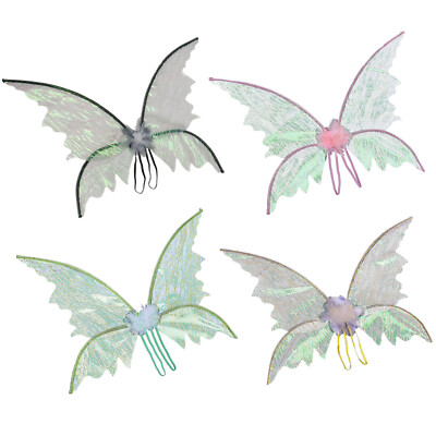 Sparkling Butterfly Wing Asymmetrical Elf Fairy Wings with Shoulder ...