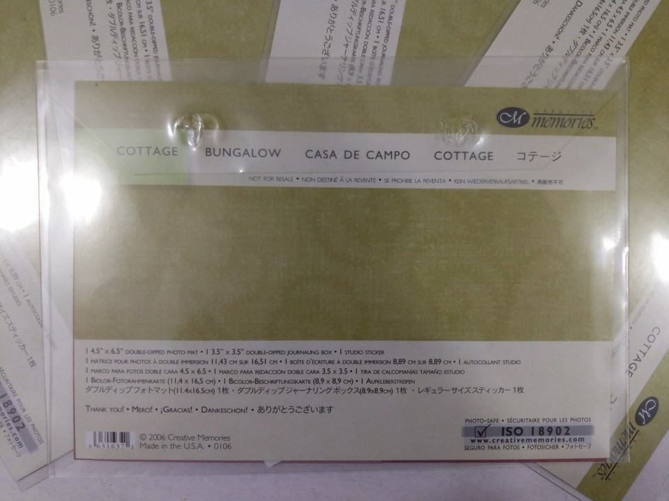 Creative Memories Lof of (10) COTTAGE ISO 18902 Scrapbooking Kit | eBay