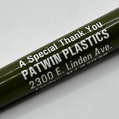 VTG c1970s/80s Ballpoint Pen Patwin Plastics Linden NJ | eBay