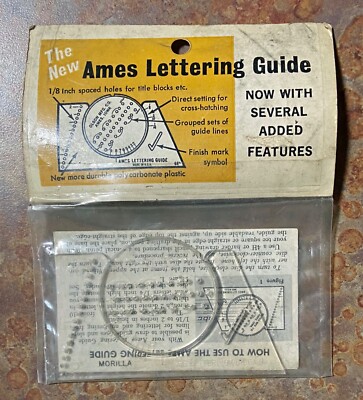 Vintage Morilla Ames Lettering Guide | eBay
