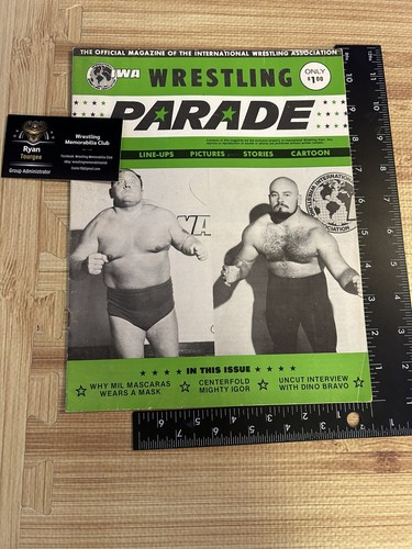 IWA Wrestling 70’s Program Magazine Rare WWF WWE NWA AWA Vintage | eBay