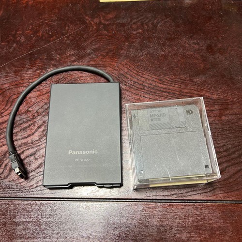 Panasonic MF-2HD Floppy Disk Drive with 8 TDK Floppy Disks Set Untested ...