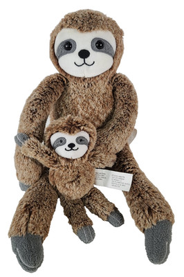 Cloud Island Sloth Set Mom and Baby Plush Stuffed Animal Rattle Toy ...