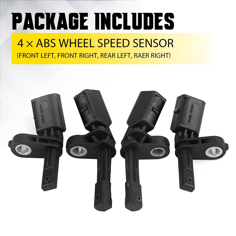 4PC FRONT+REAR WHEEL ABS SPEED SENSOR FOR JETTA VOLKSWAGEN PASSAT 2006 ...