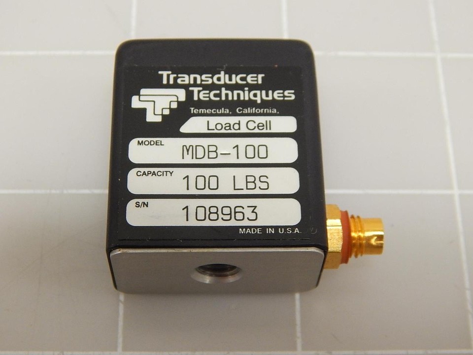 TRANSDUCER TECHNIQUES MDB-100 ULTRA PRECISION MINI LOAD CELL T70529 | eBay