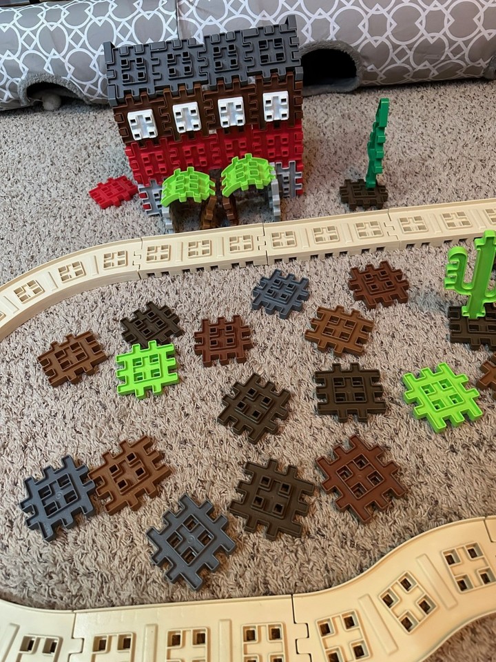 Little Tikes Waffle Blocks Steam Train Set 170+ Piece * TESTED* | eBay