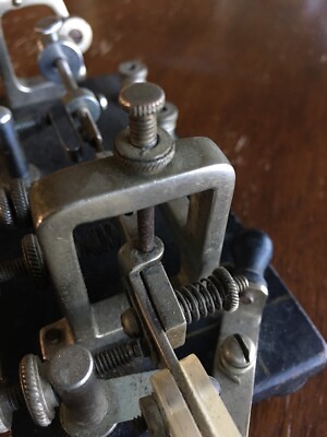 Antique Telegraph Morse Code Ham Radio Bug Key Semi Automatic Rare Mfg ...