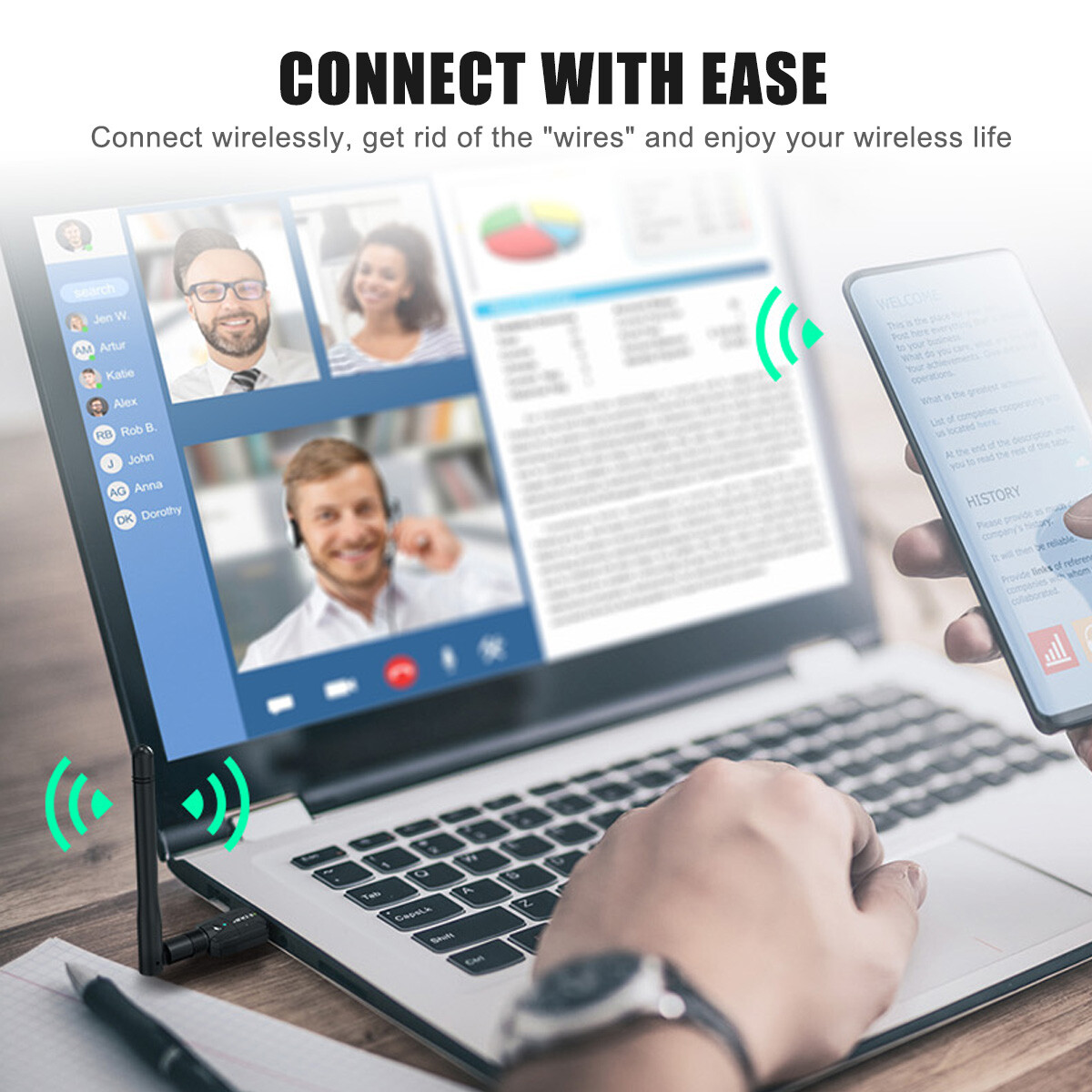 Bluetooth 5.2 Adapter Fast Wireless 100M Long Range Dongle EDR For PC Desktop US | eBay