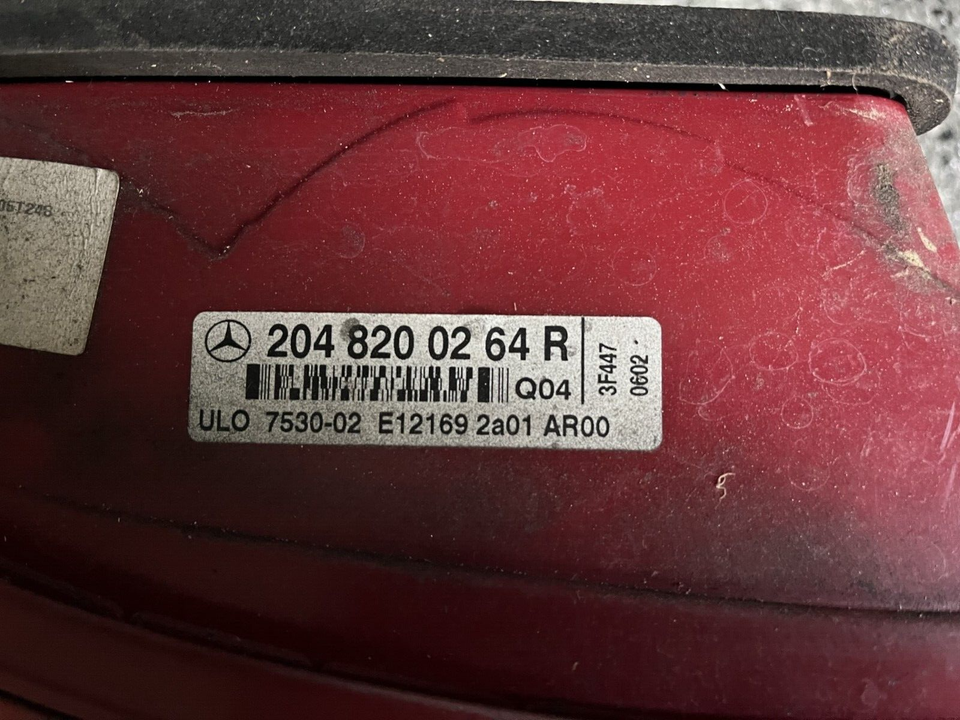 08 09 10 11 Mercedes C300 Right Passenger Side Tail Light OEM - 204 820 ...