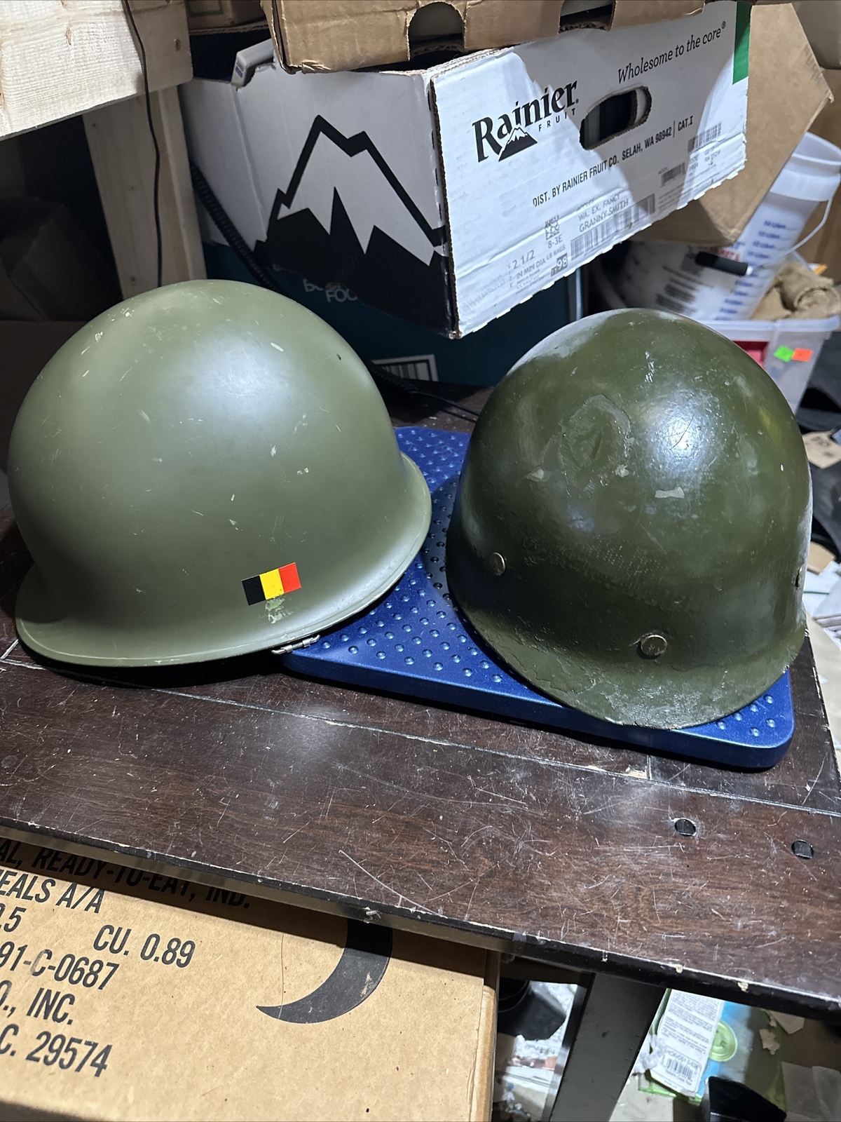 Vintage Belgian made VDN M1 Helmet and Liner | eBay