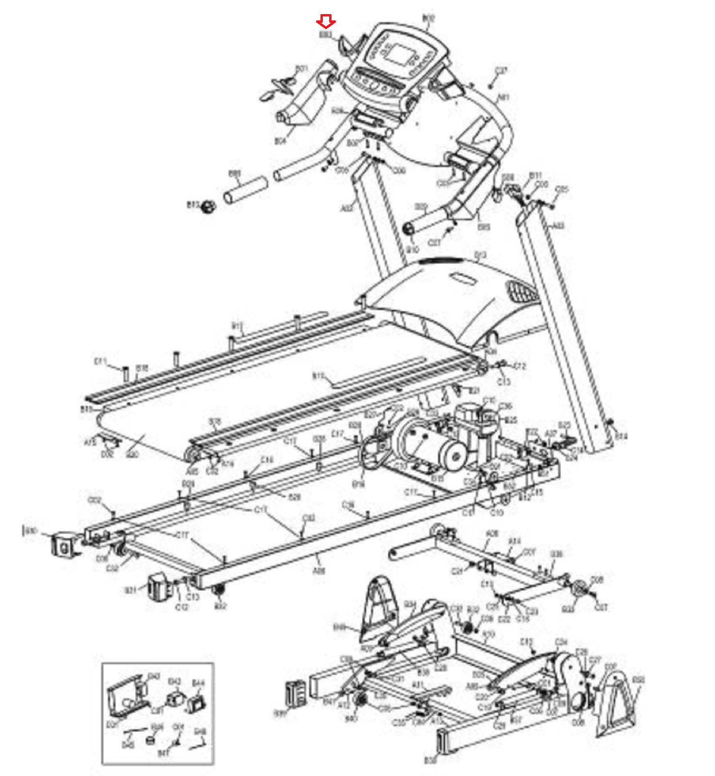 Bremshey TR Ambition Scout 7G6A Treadmill Water Bottle Holder 173415620 ...