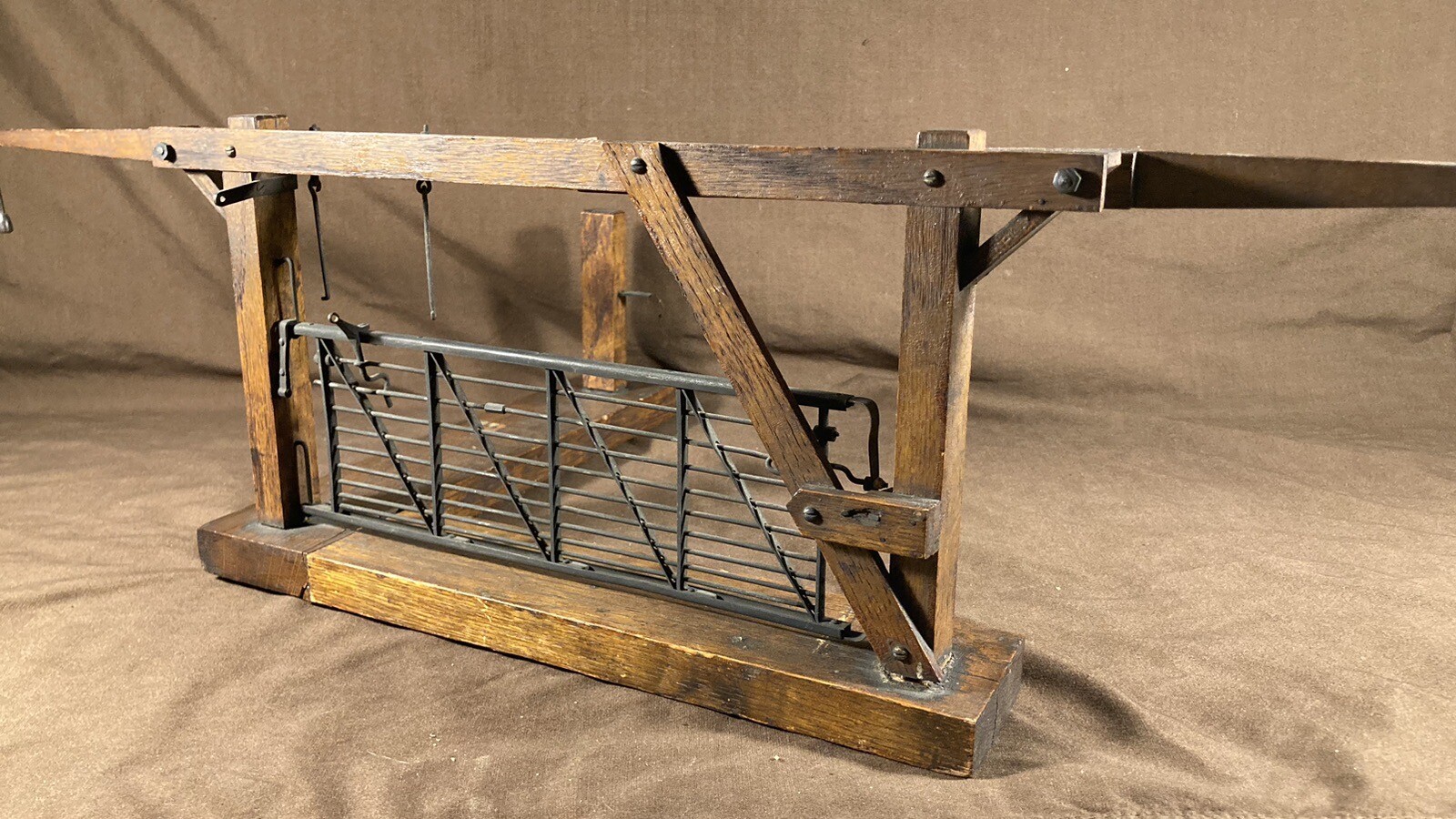 19th Century Salesman Sample Farm Cattle Ranch Automatic Gate Patent ...