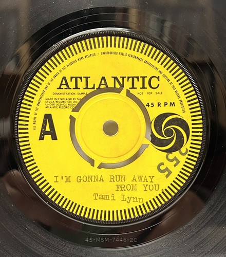 Tami Lynn: I’m Gonna Run Away From You 1965 UK Demo Test Press ...