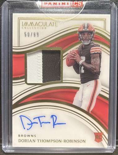 2023 Immaculate Dorian Thompson-Robinson Rookie Patch Auto Autograph ...