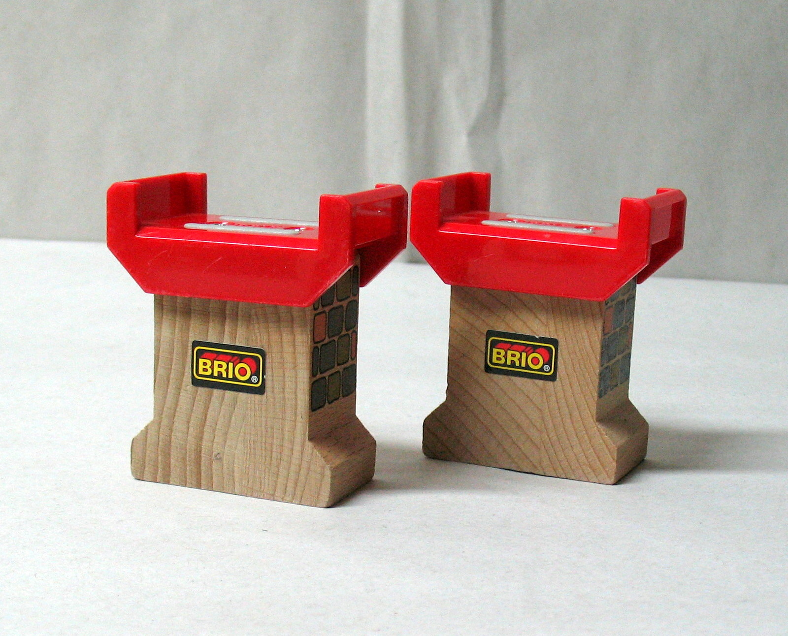 Brio Wooden Railway, 2- TRACK RISERS, EUC | eBay