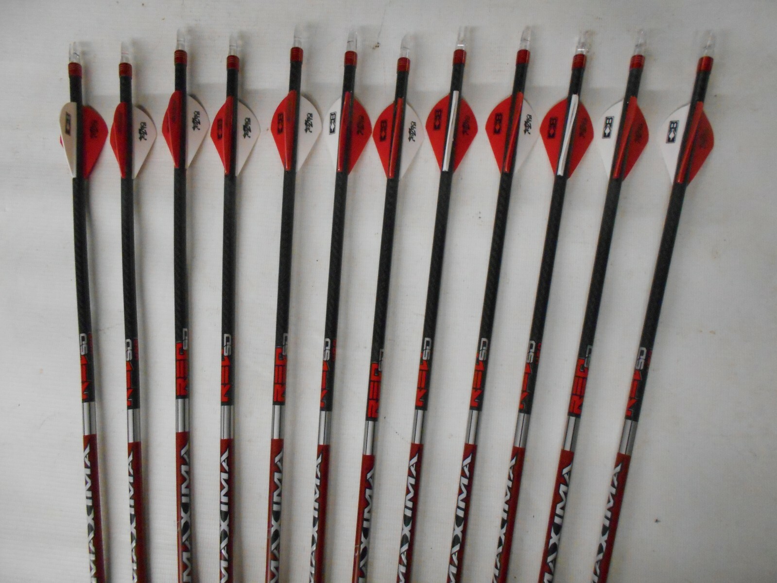 12-- Carbon Express Maxima RED SD 450 .300 Arrows! Cut to Length! slim ...