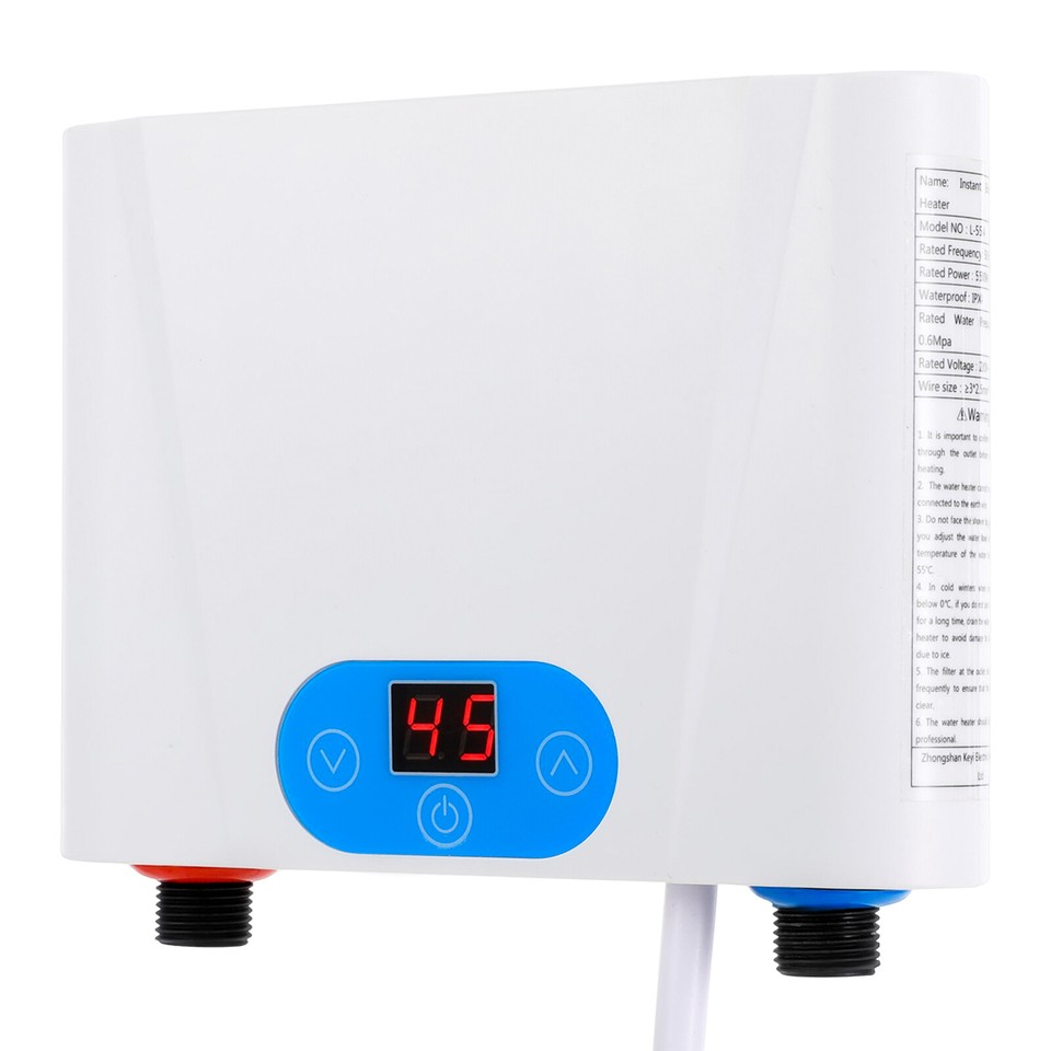 220V Electric Tankless Instant Hot Water Heater Under Sink Tankless ...