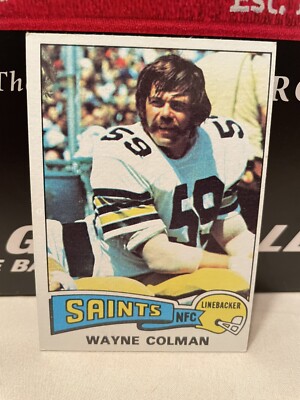 1975 Topps Football Card Wayne Colman #494 EX Condition Shipping | eBay