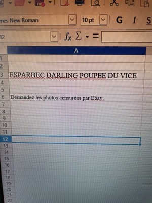 ESPARBEC DARLING POUPEE DU VICE 13 LE CABINET NOIR MEDIA 1000 TBE | eBay