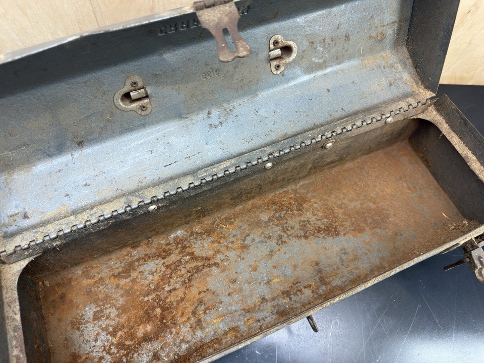 Used VTG Made In USA Craftsman 6516 Tombstone Hip Roof Metal Toolbox No ...
