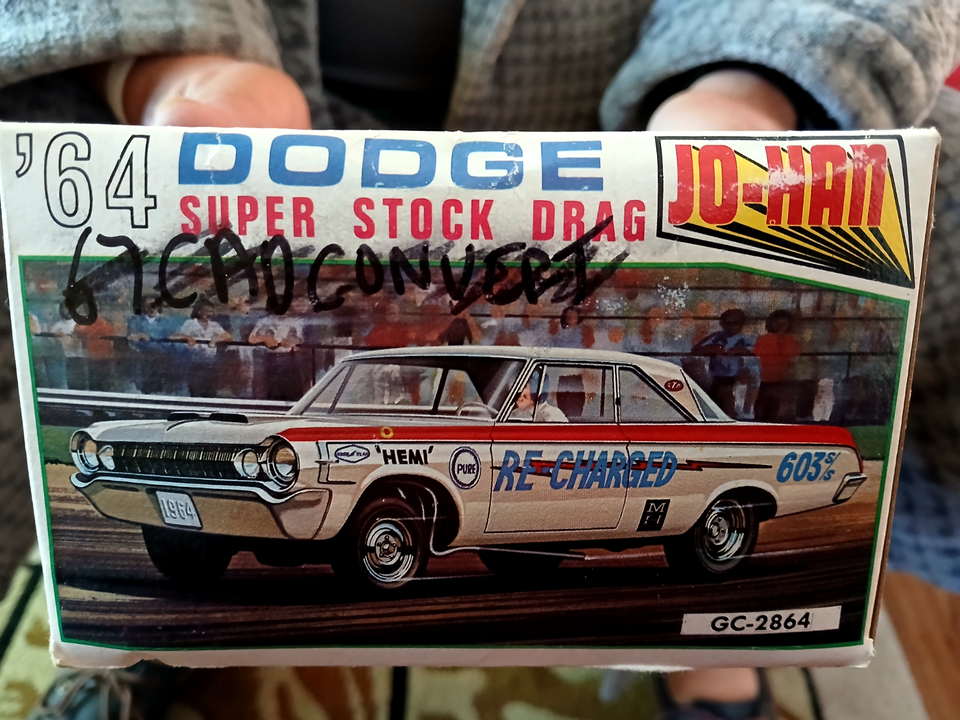 Unbuilt Johan 1/25 " 1964 DODGE SUPER STOCK RE-CHARGED " # GC2864 seems ...