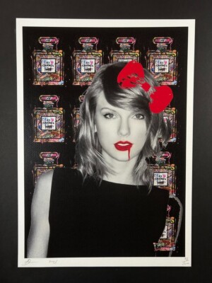 DEATH NYC 45x32cm Ltd Ed Signed Graffiti Pop Art Print, COA "Taylor ...