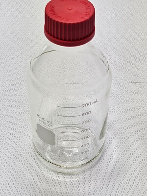 PIREX # 1395-1LHTC Round Media Storage Bottle 1L w/GL45 PBT High Temp ...