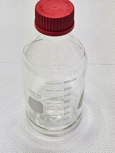 PIREX # 1395-1LHTC Round Media Storage Bottle 1L w/GL45 PBT High Temp ...