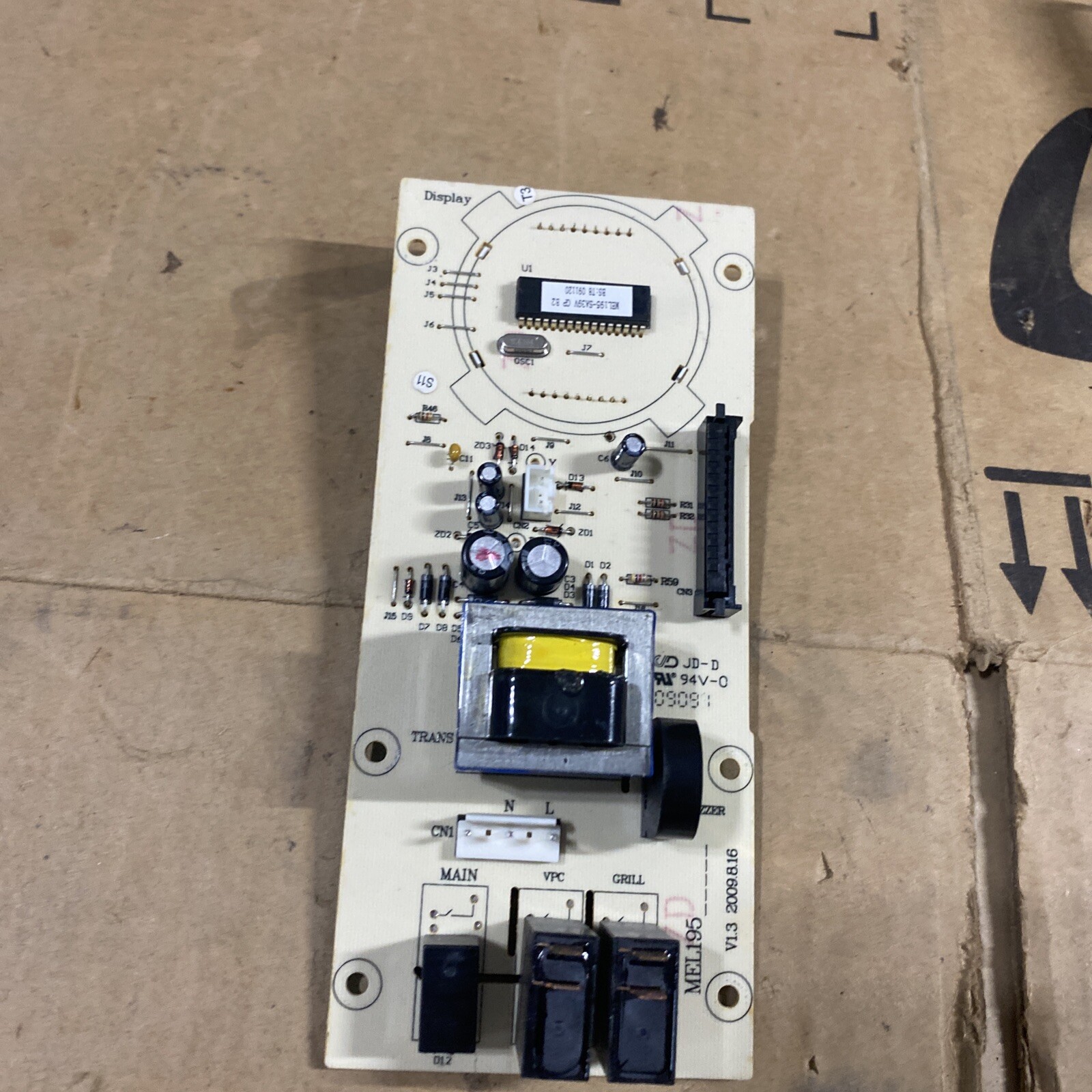 Sunbeam SGB8901 Microwave Main Control Digital Readout Circuit Board ...