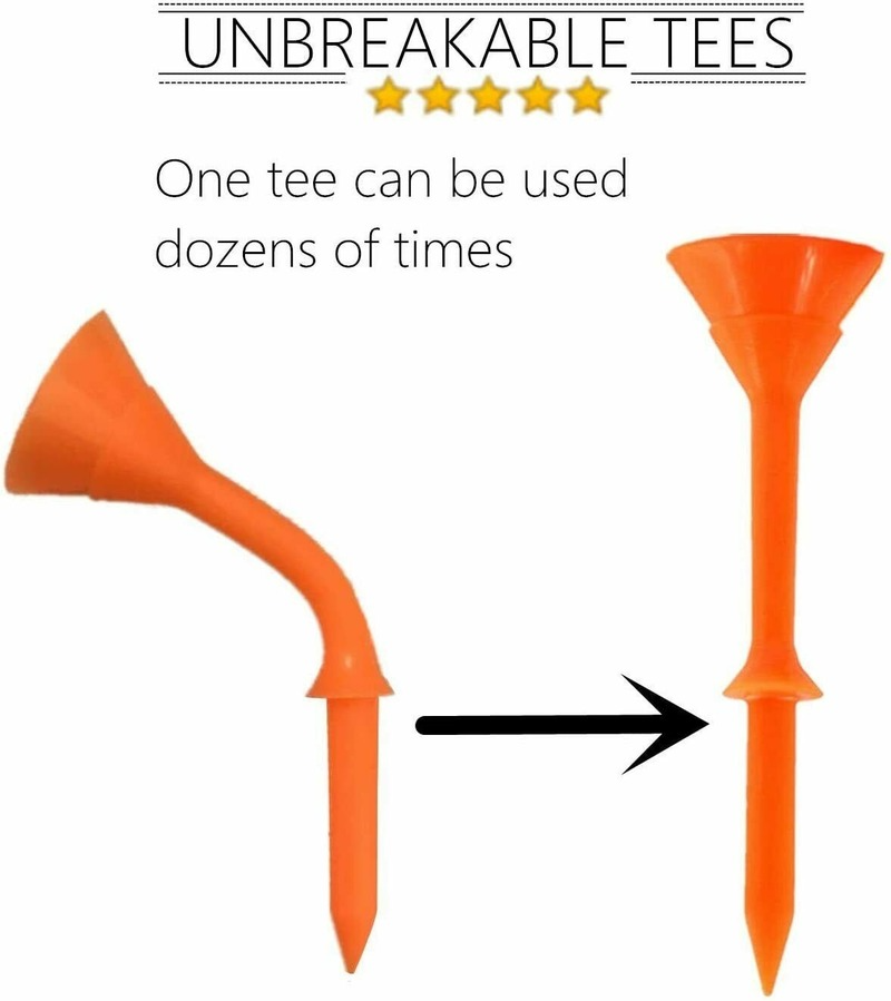 60 Pcs Golf Tees 3 1/4 Inch Unbreakable Plastic Cup Tee Long 83mm US ...