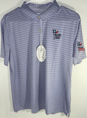 Valero Texas Open Polo Shirt Women XL Greg Norman Lilac Striped Short ...