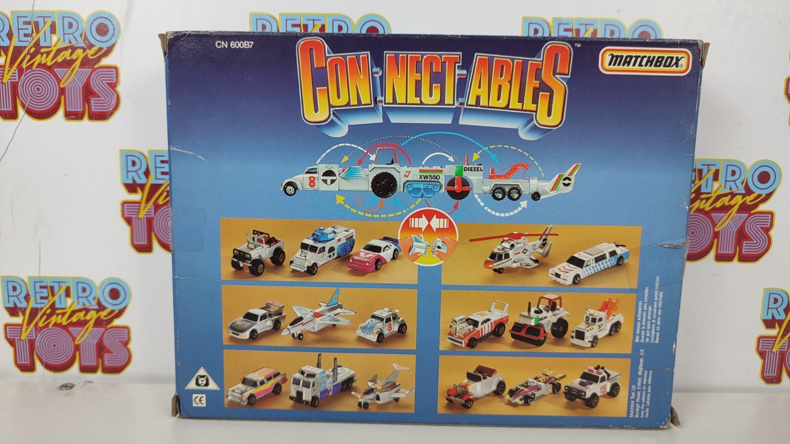 CONNECTABLES 12 PZ MATCHBOX '89 VINTAGE MISB CON NECT ABLES PLAY SET ...