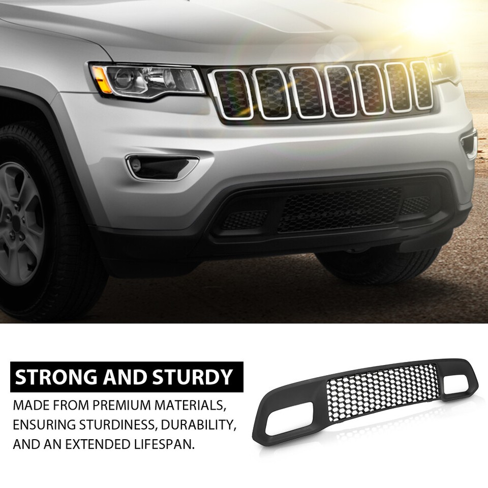 Front Lower Bumper Grille Grill Fit For 2017-2019 Jeep Grand Cherokee ...