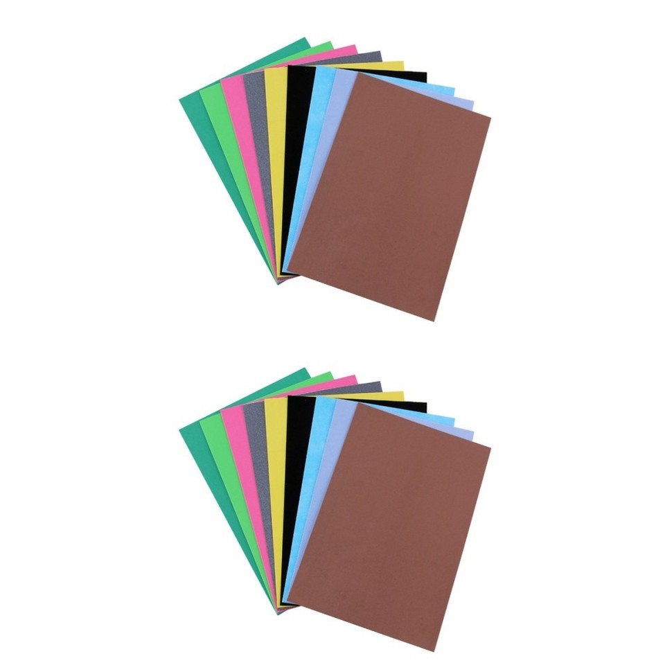10 PCS Sheets Self-adhesive Sheets Assorted Colours For Craft Sheets ...
