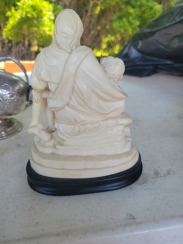 A. Santini Sculpture La Pieta signed | eBay