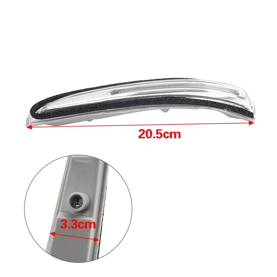 Side View Mirror Turn Signal Light High Quality ABS For Hyundai Santa ...