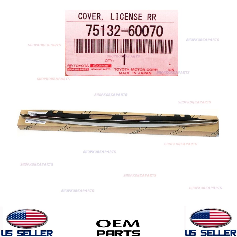 2003-2009 Lexus GX470 Rear Licence Light Cover Chrome | 7513260070 ...