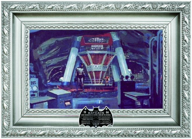 CUSTOM 1966 BATCAVE DISPLAY PLACARD PLAQUE BATMAN TV SERIES BATMOBILE ...