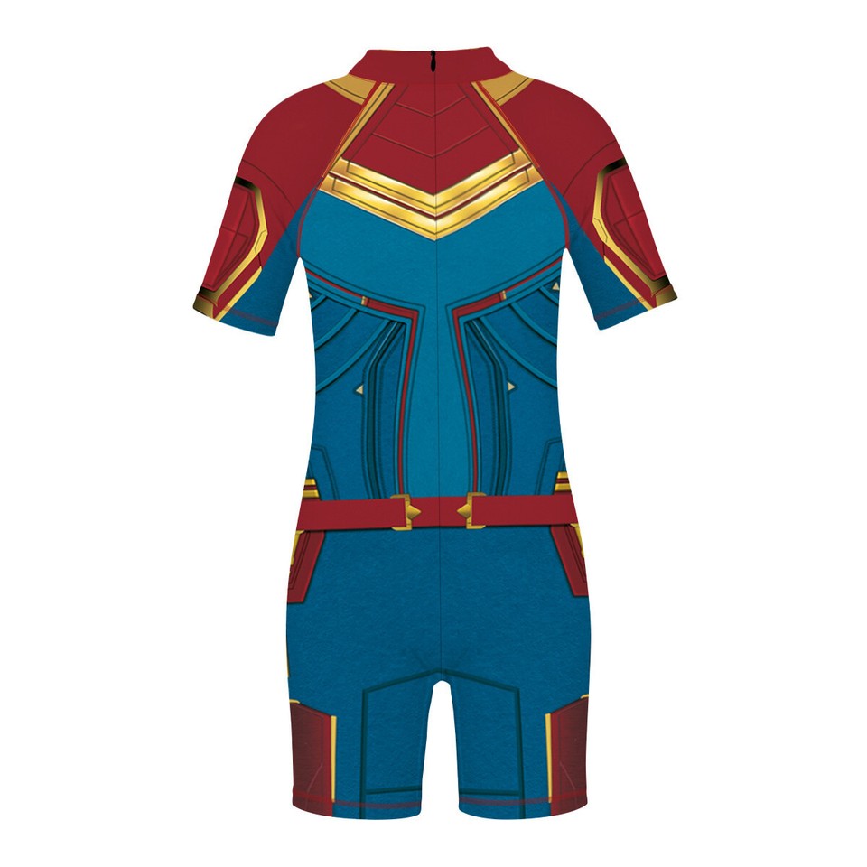 Spiderman Kids Swimsuit Captain America Swimwear Iron Man Captain ...